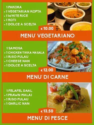 Menu at Shanti Burger Food restaurant, Milan, Via Rembrandt