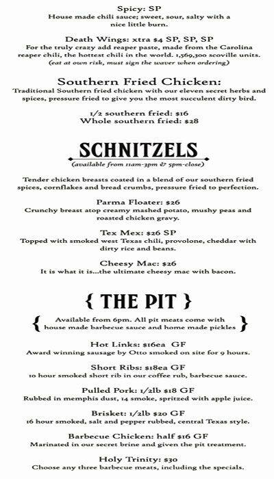 Menu at Rambutan restaurant, Townsville