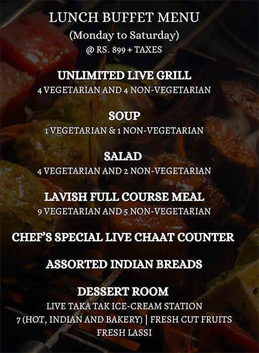 Menu of The Kabab Studio - Goldfinch Hotel, Seshadripuram, Bangalore