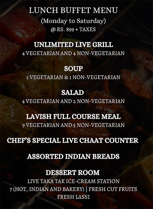 Menu of The Kabab Studio - Goldfinch Hotel, Seshadripuram, Bangalore