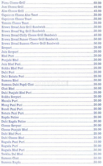 Menu at Hari Om Snacks, Mumbai, 4