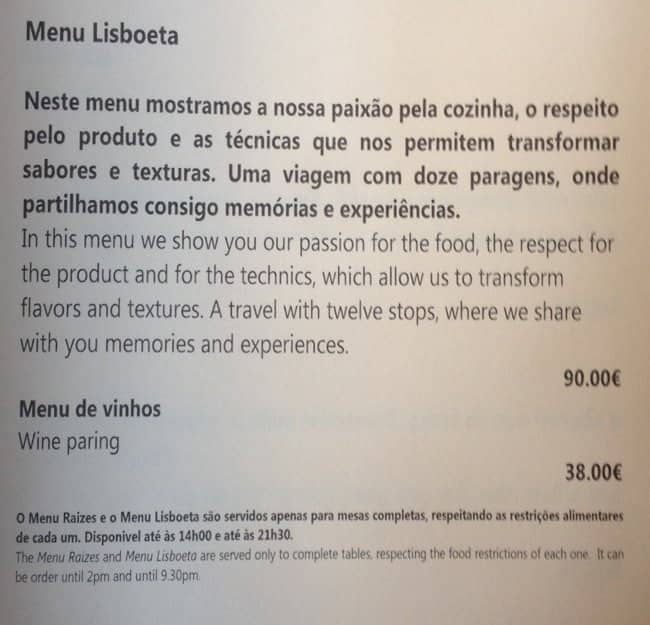 Menu at A Lisboeta Menina & Moça - Waffle Spot restaurant, Lisbon