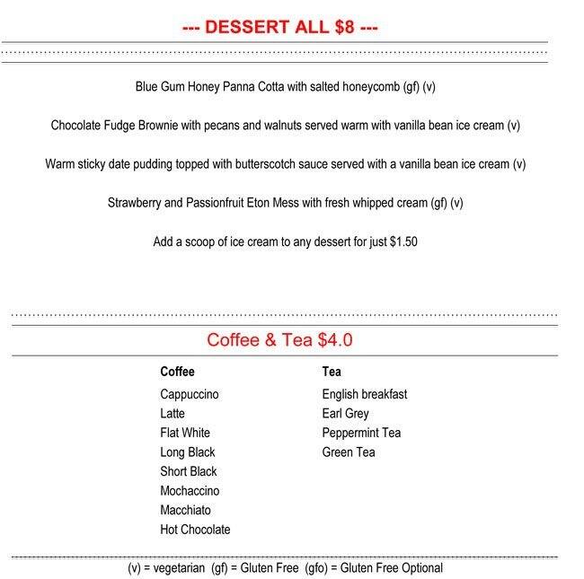 Menu at The Lodge Hotel pub & bar, Brahma Lodge