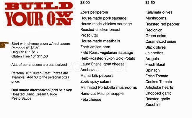 Menu at Flying Squirrel Pizza Co. pub & bar, Seattle