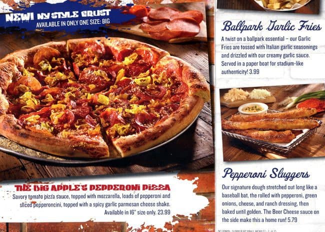 Menu at Old Chicago pub & bar, Thornton, Grant St