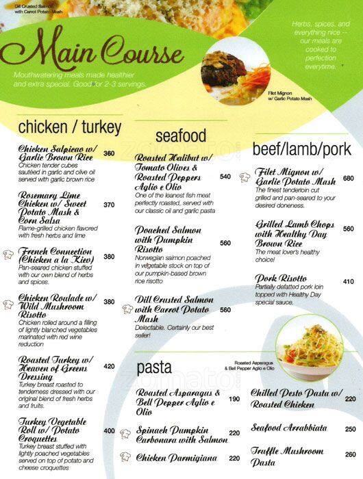 Menu at Healthy Day pub & bar, Quezon City, 739 Banawe St. Cor. Sct Alcaraz