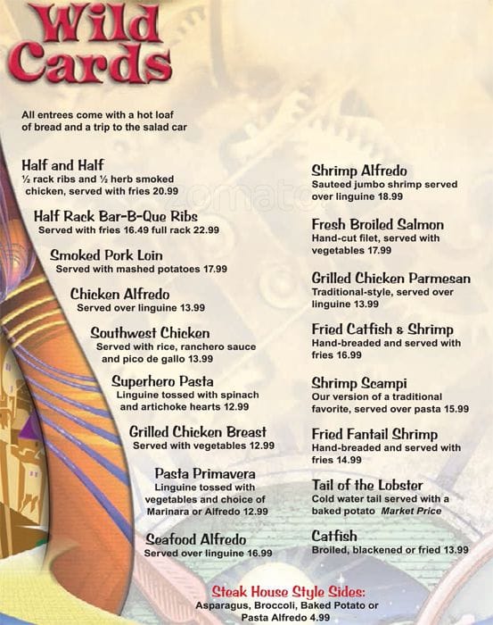 Menu at Magic Time Machine pub & bar, Addison