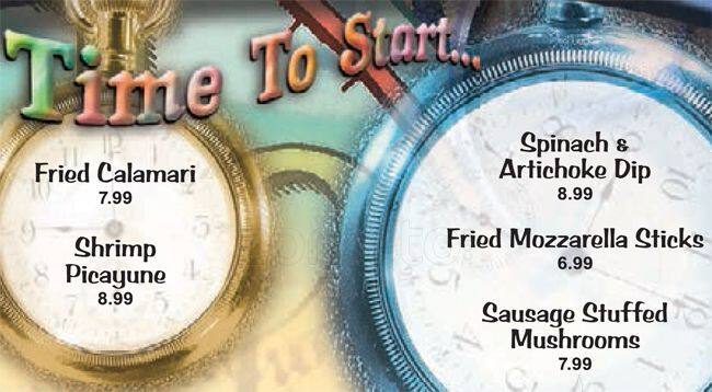 Menu at Magic Time Machine pub & bar, Addison