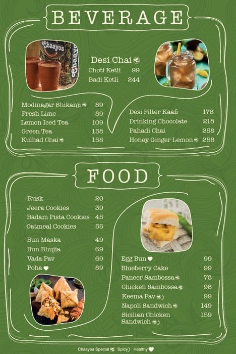 Chaayos Delivery Menu, Menu for Chaayos Delivery, Lajpat Nagar 1, New ...