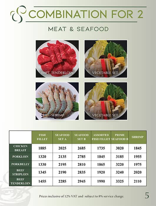 Carta del restaurante Healthy Shabu-Shabu, Makati, Rockwell Drive