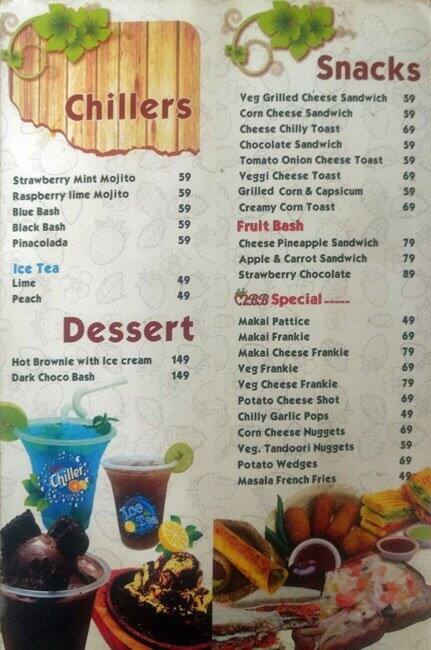 Menu at Mahabaleshwar Berry Bash, Pune, Ganga Baghyoday