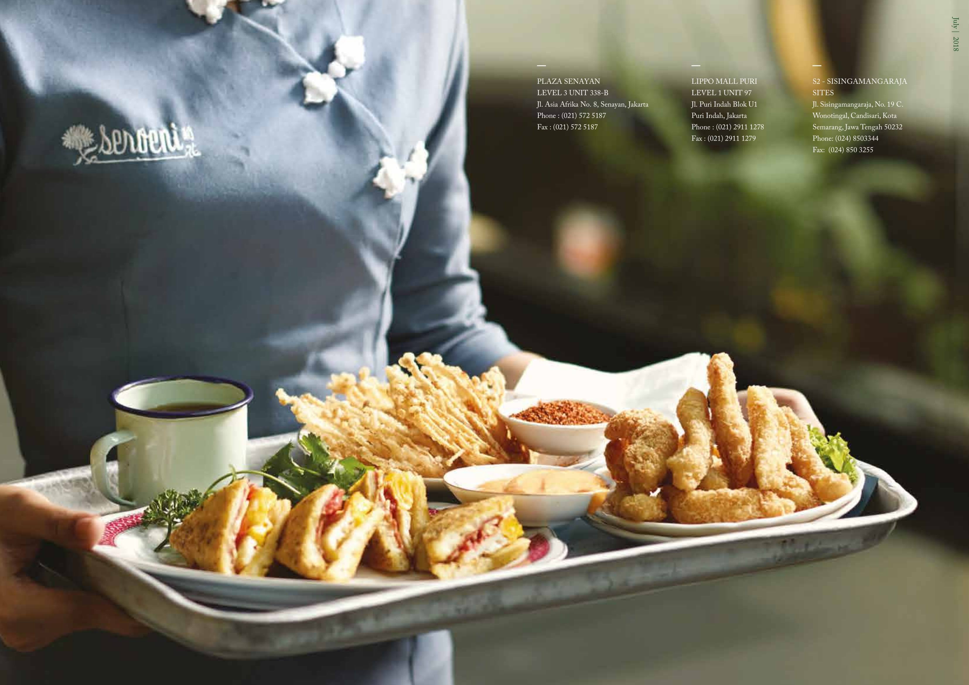 Menu at Seroeni pub & bar, Jakarta, Gandaria City