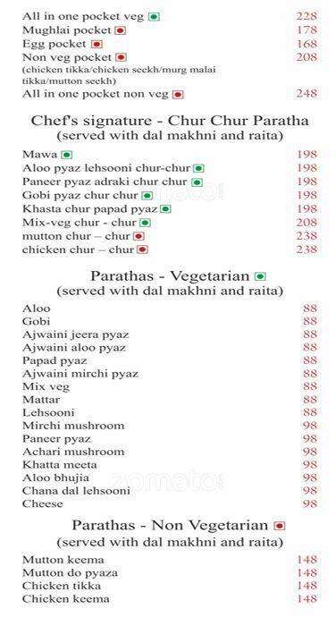 Menu at Kiosk by IBC, Jaipur