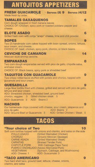 Móle Menu, Menu for Móle, West Village, New York City - Urbanspoon/Zomato