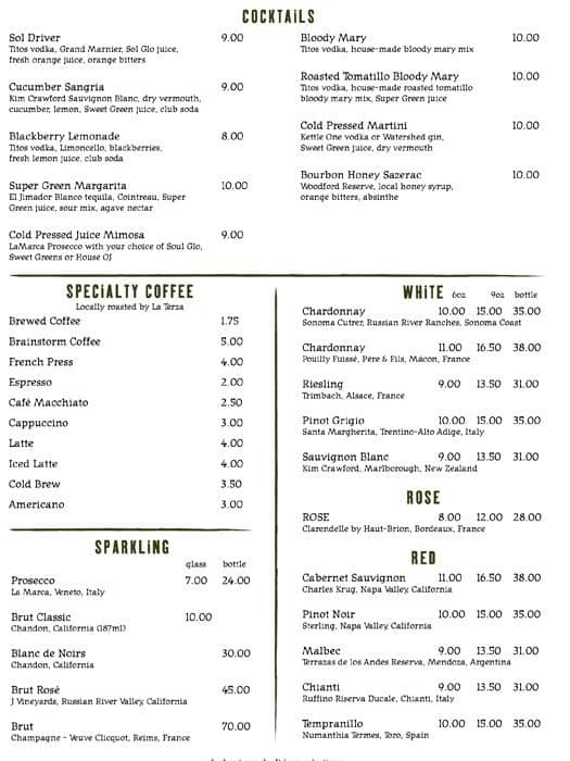 Menu at Maplewood Kitchen and Bar, Cincinnati, 525 Race St