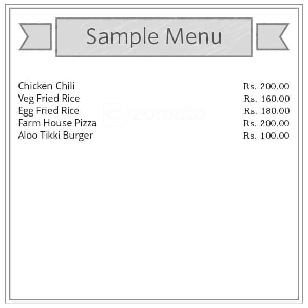 Menu at Cafe E2, Pune