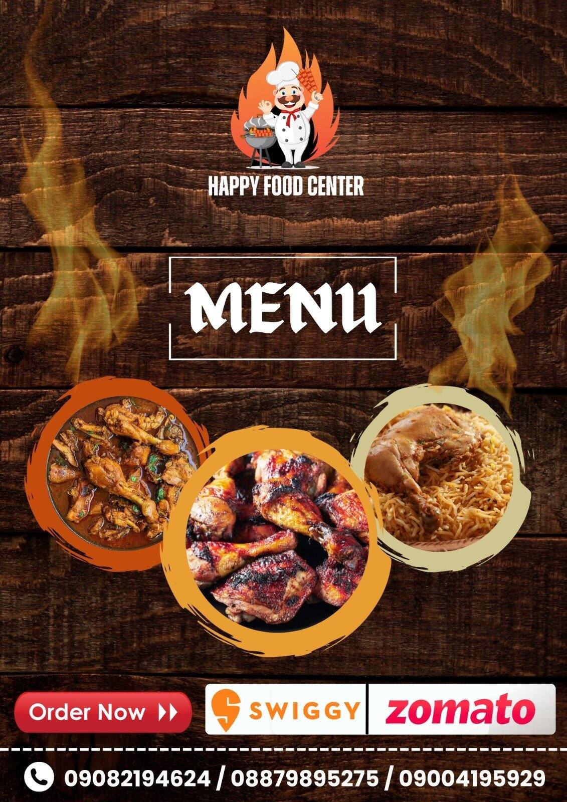 Menu of Happy Food Center, Mira Road, Mumbai
