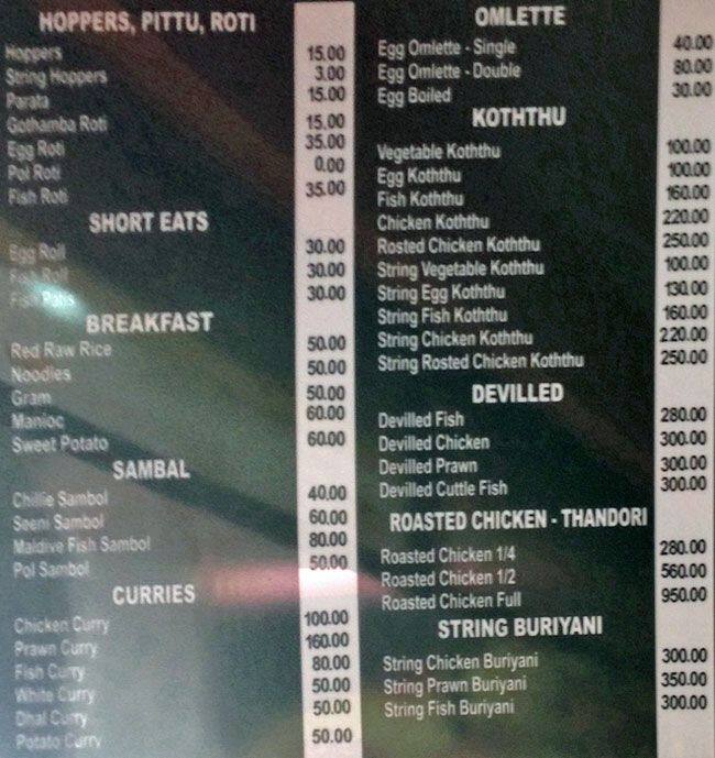 Sen Su Food Menu, Menu for Sen Su Food, Nawala, Colombo, Colombo ...