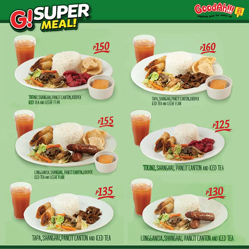 Menu at GoodAh!!! restaurant, Quezon City, Unit 10 Bldg. 2 Citywalk 2