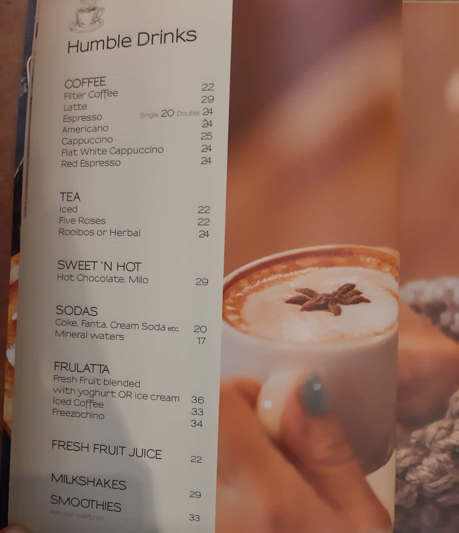 Menu at Humble Harry's Leaping Frog Centre restaurant, Randburg, Shop 45