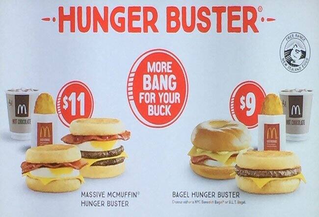 McDonald's Menu, Menu for McDonald's, Mt Wellington, Auckland ...