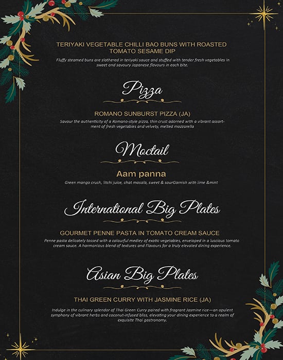 Menu of Patang - The Revolving Restaurant, Ashram Road, Ahmedabad