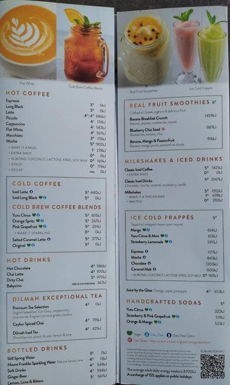 Menu at The Coffee Club Innaloo, Innaloo, Westfield Innaloo 1005