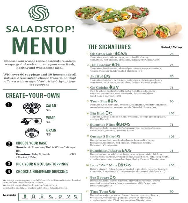 SaladStop! Menu, Menu for SaladStop!, Senayan, Jakarta - Zomato Indonesia