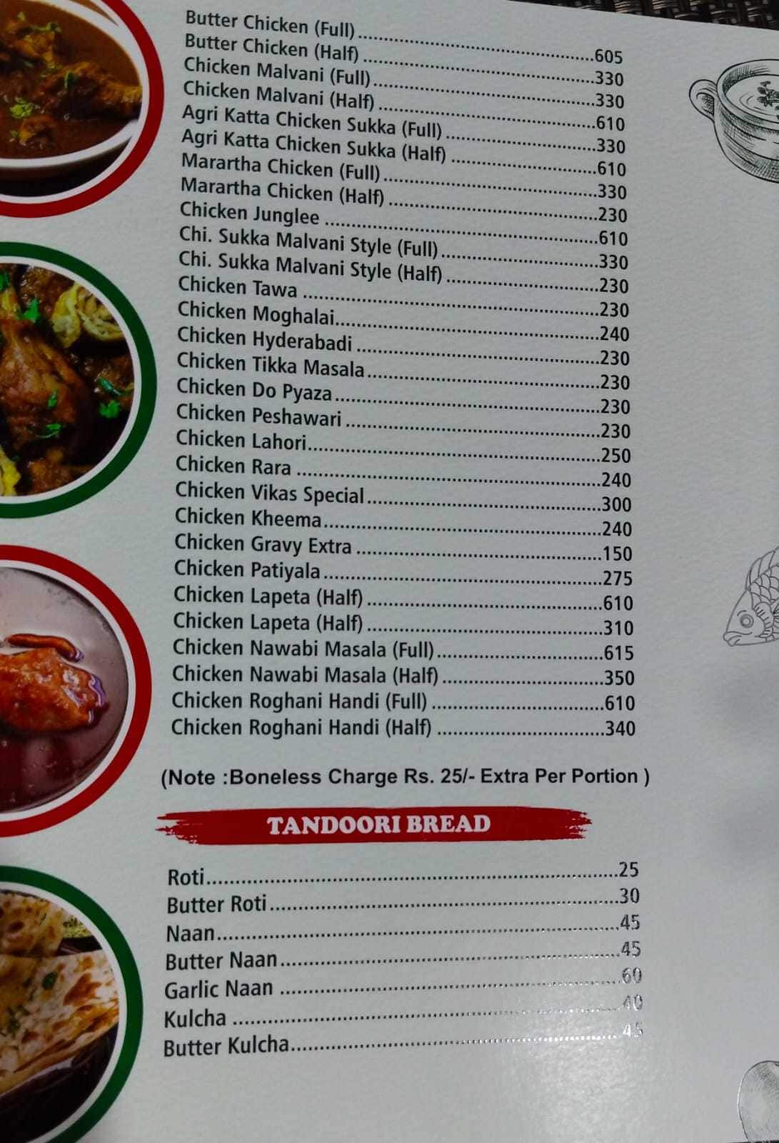 Menu of Spicy Of Tandoor, Ghansoli, Navi Mumbai