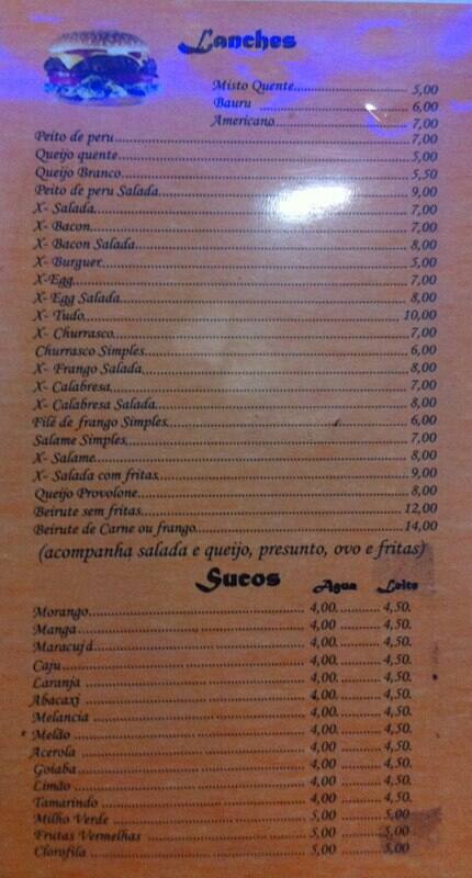 Menu at Kitchin Itaim restaurant, São Paulo, R. Iaiá