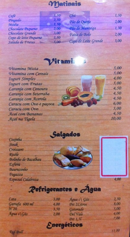 Menu at Kitchin Itaim restaurant, São Paulo, R. Iaiá