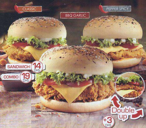Kfc Chicken Menu En Maroc