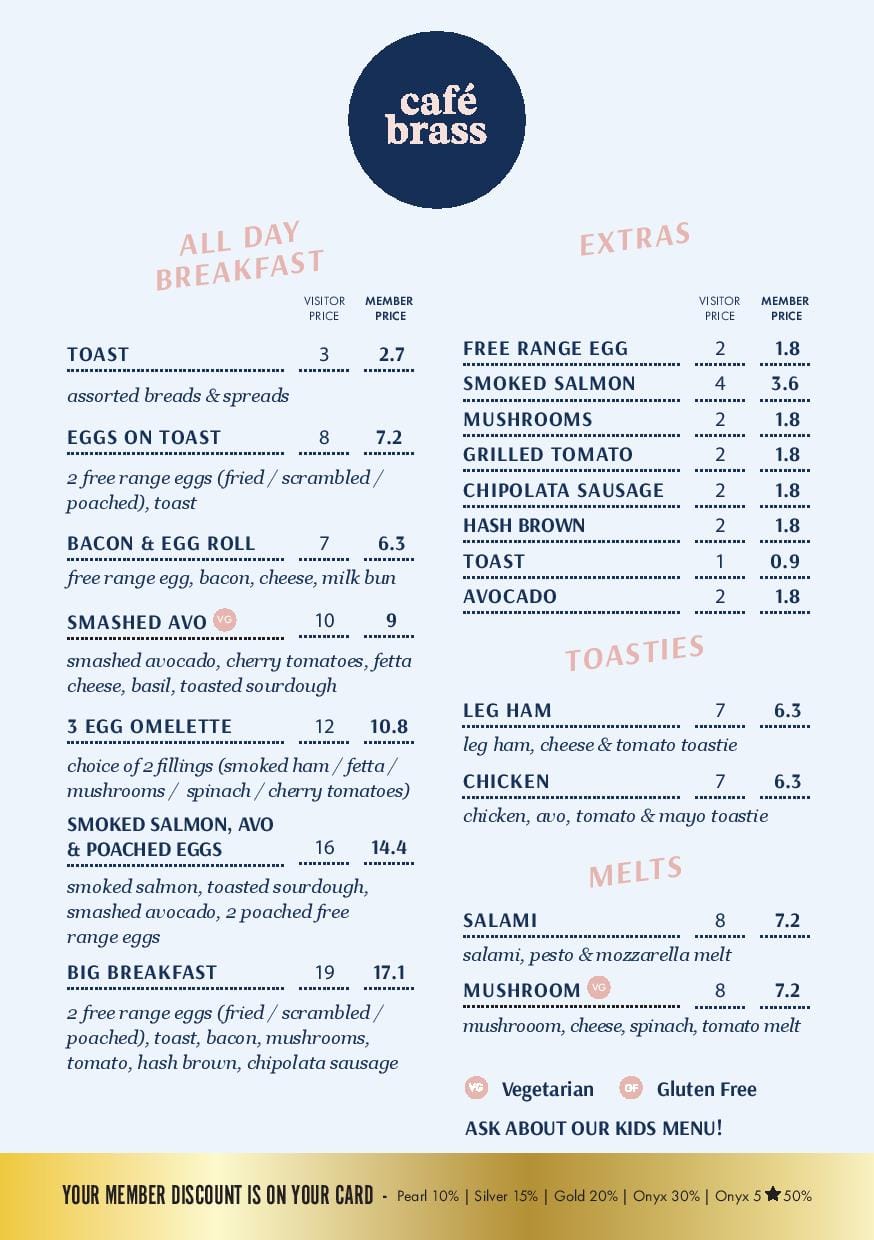 Menu at Canterbury-Hurlstone Park RSL Club, Hurlstone Park