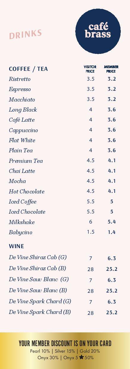 Menu at Canterbury-Hurlstone Park RSL Club, Hurlstone Park