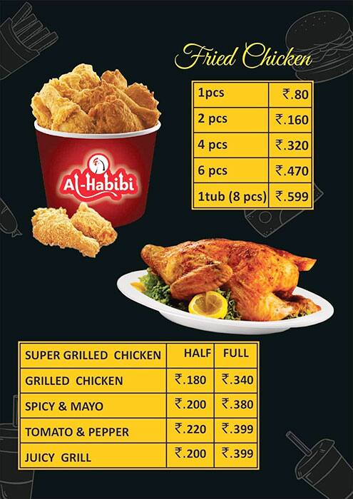 Menu of Al - Habibi, Chengalpattu, Chennai
