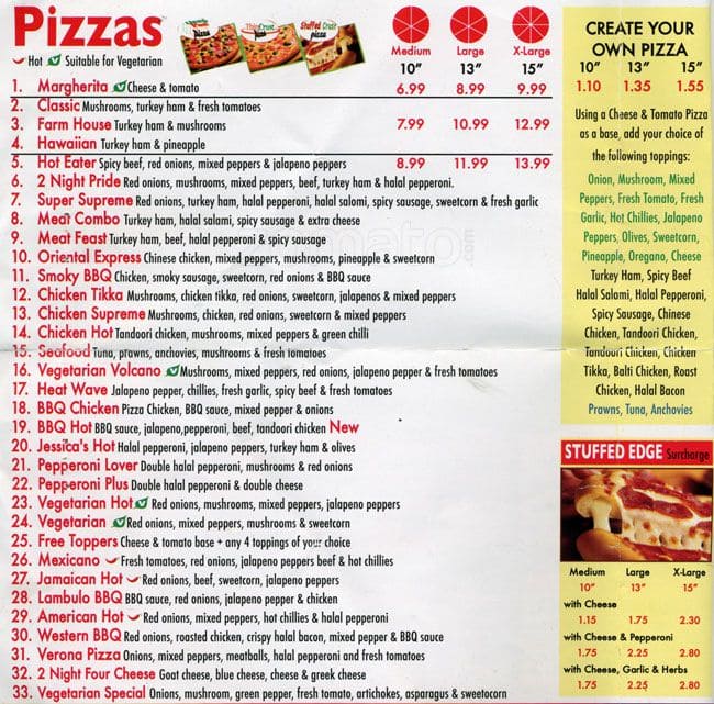 Pizza 2 Night Menu, Menu for Pizza 2 Night, Croydon, London - Zomato UK