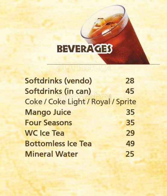 Menu at World Chicken restaurant, Makati, 254 Courtyard Dr
