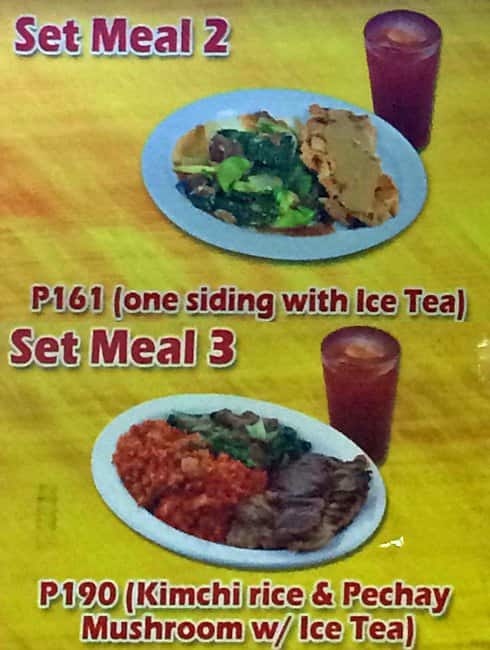 Menu at World Chicken restaurant, Makati, Ground Flr