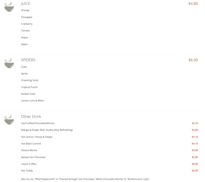 Menu at Mayfair Cafe & The BoileRoom, Upper Hutt