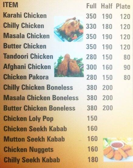 Bedi Chicken Menu, Menu for Bedi Chicken, Sector 2, Panchkula - Zomato