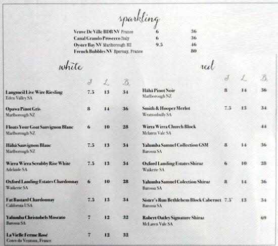 Menu at Hansen's Rocklea Hotel pub & bar, Sunnybank