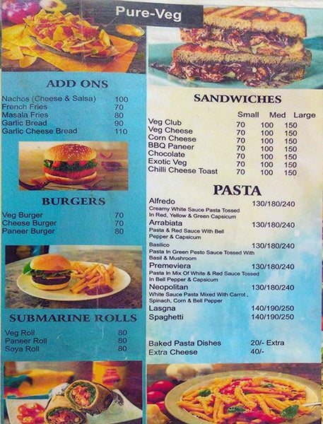 Menu at Eat Street Cafe, Pune, 3rd Floor Kumar Pacific Mall