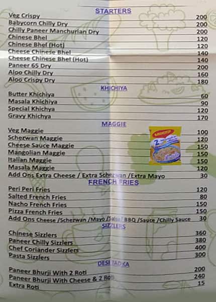 Menu at Mumbai Bites (Matunga), Mumbai, Bhaudaji Rd