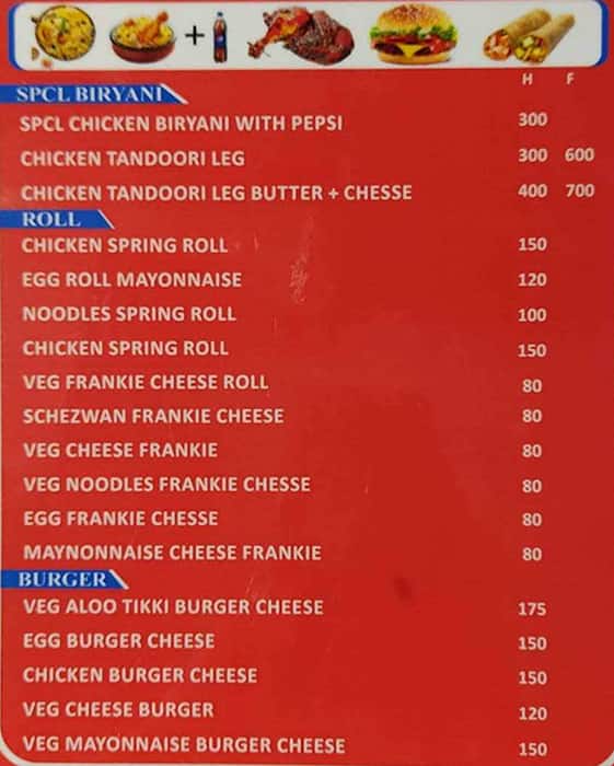 Menu of Food Express, Kurla, Mumbai
