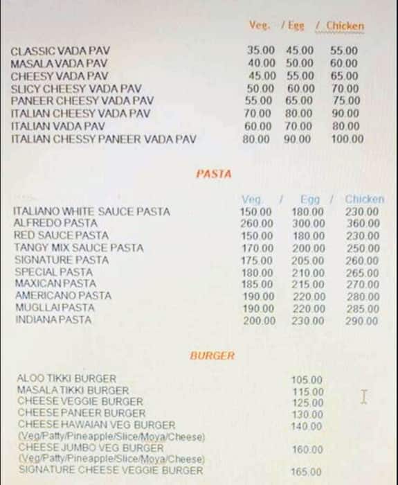 Menu at All In One Restaurant, Kolkata, GC/17