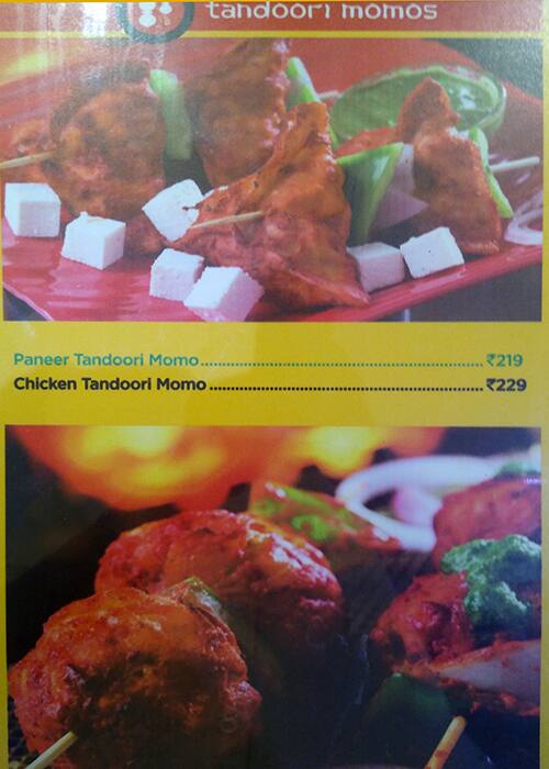 Menu at Wow! Momo, Bengaluru, WMRV+VC5