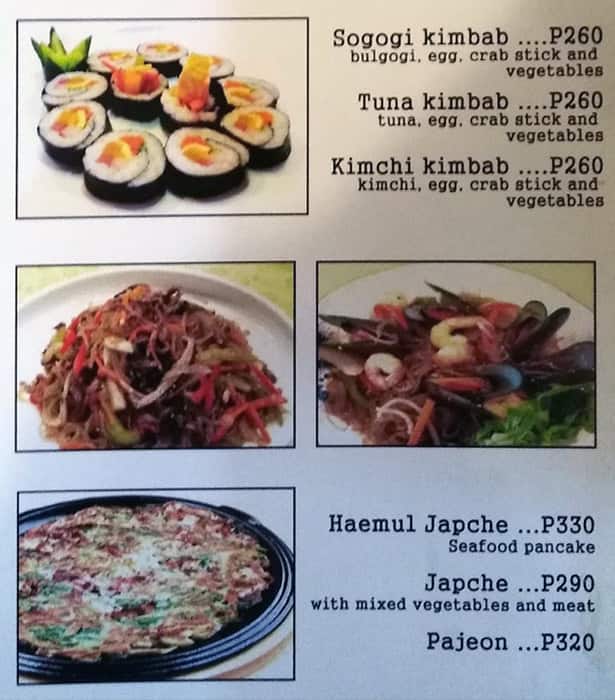 Bulgogi Garden Kalayaan Menu | Fasci Garden