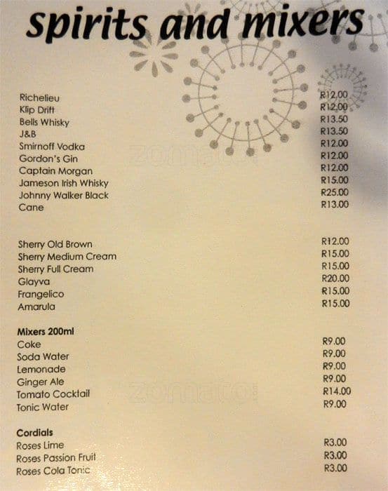 Menu at The Courtyard Cafe, Clarens, 324 Market Street