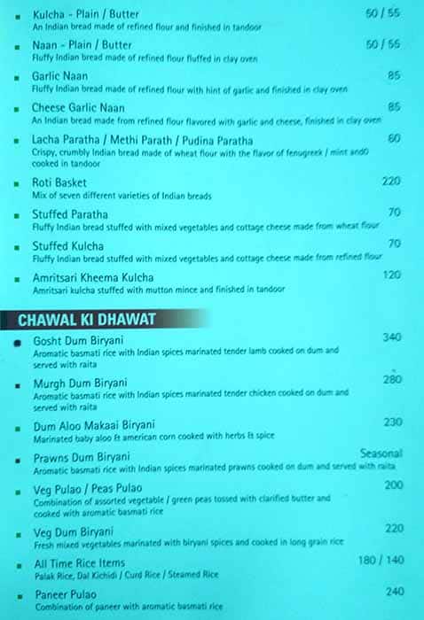 Menu at Simply Indian Family Dining and Bar, Bengaluru