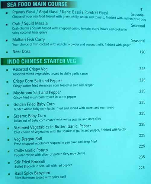Menu at Simply Indian Family Dining and Bar, Bengaluru